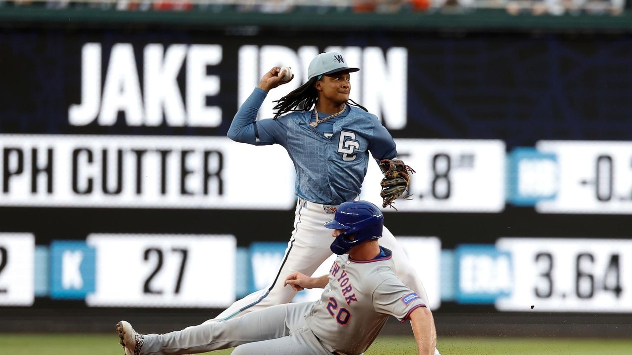 James Wood's single scores CJ Abrams from first in 9th inning as Nationals beat Mets 5-4 - Newsday