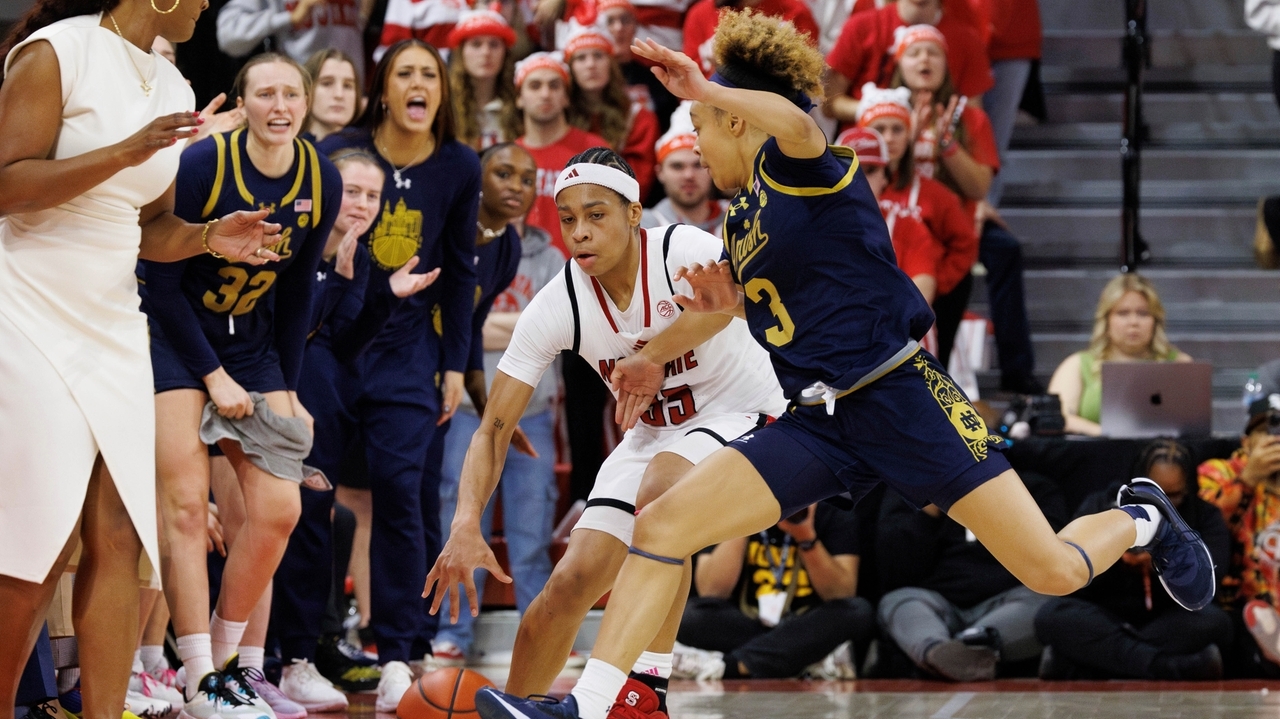 No. 1 Notre Dame's backcourt is a tough matchup. NC State's Zoe Brooks ...