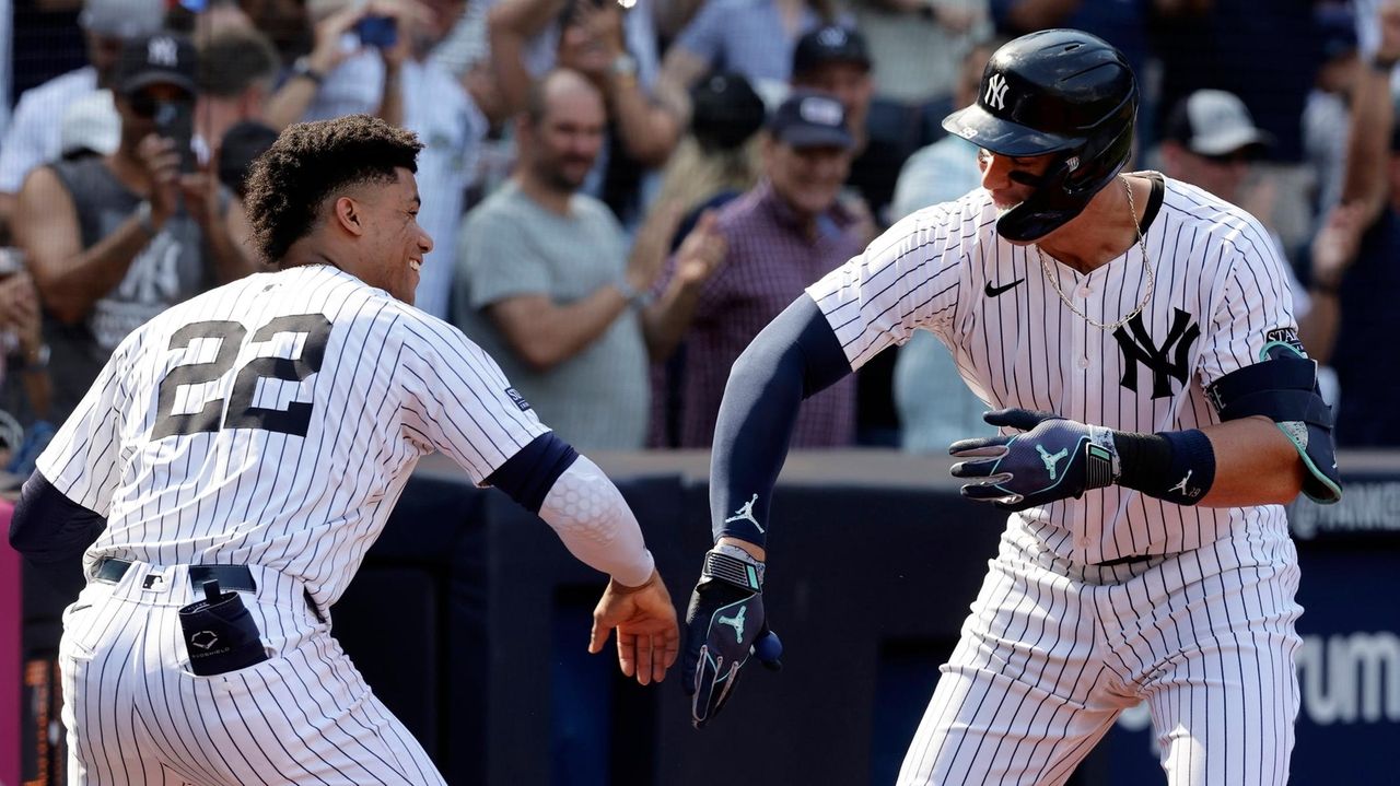 Yankees get two homers from Juan Soto, one each from Giancarlo Stanton and Aaron Judge to back ...