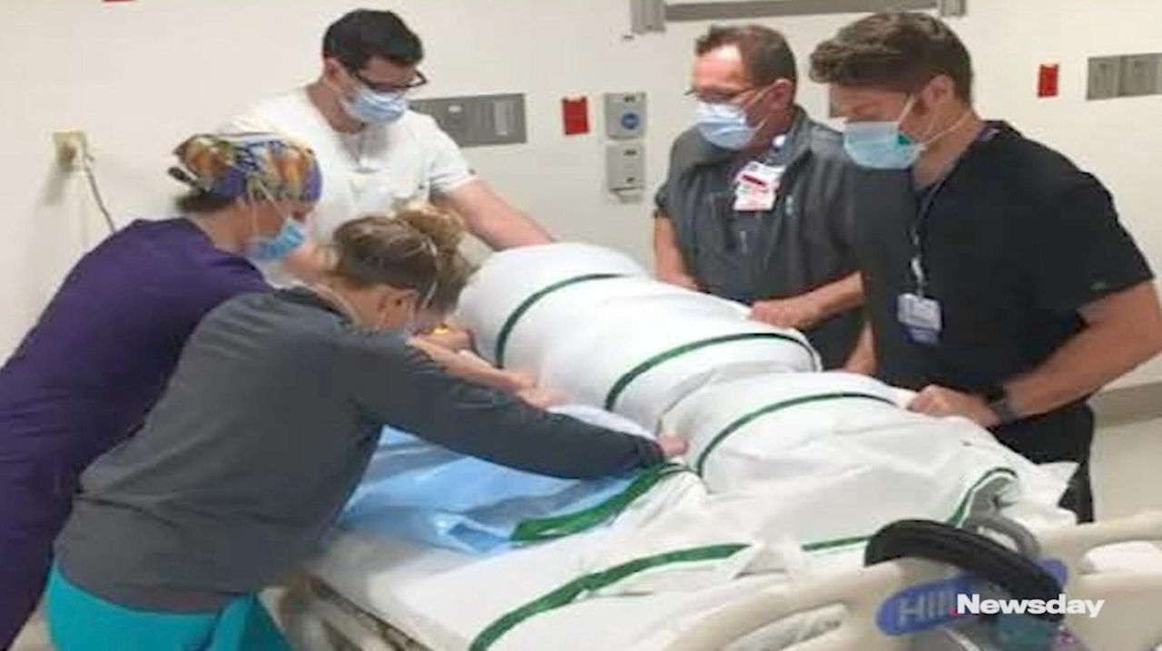 Proning patients in Long Island COVID ICUs - Newsday