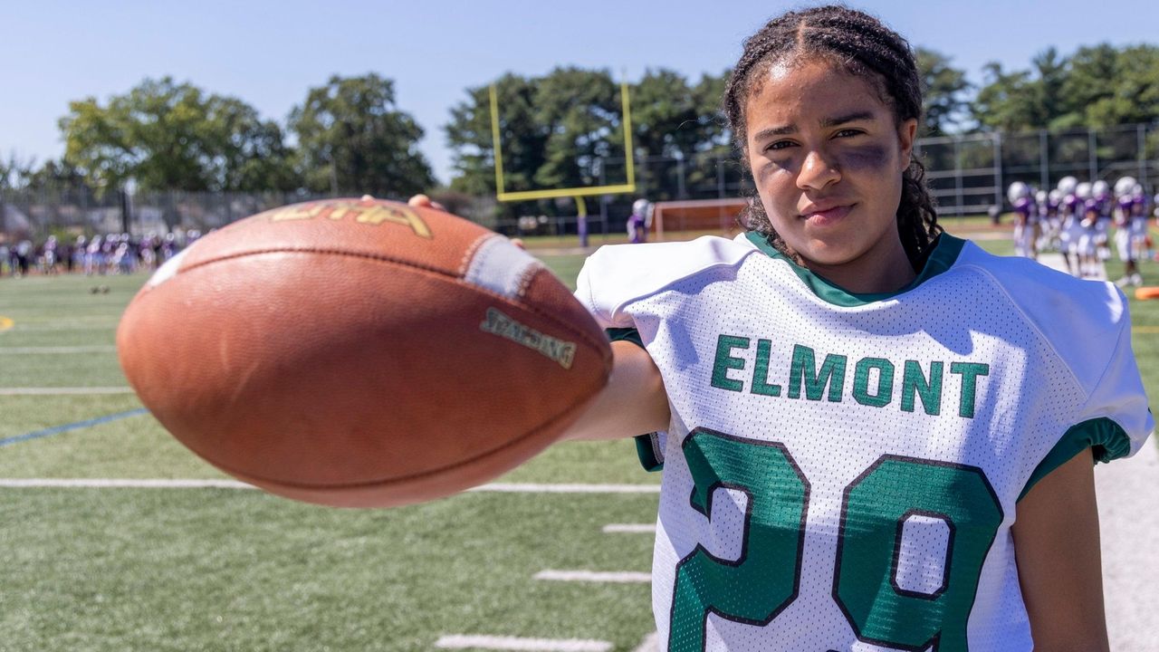 'Girl power': Soccer player makes historic football kick - Newsday