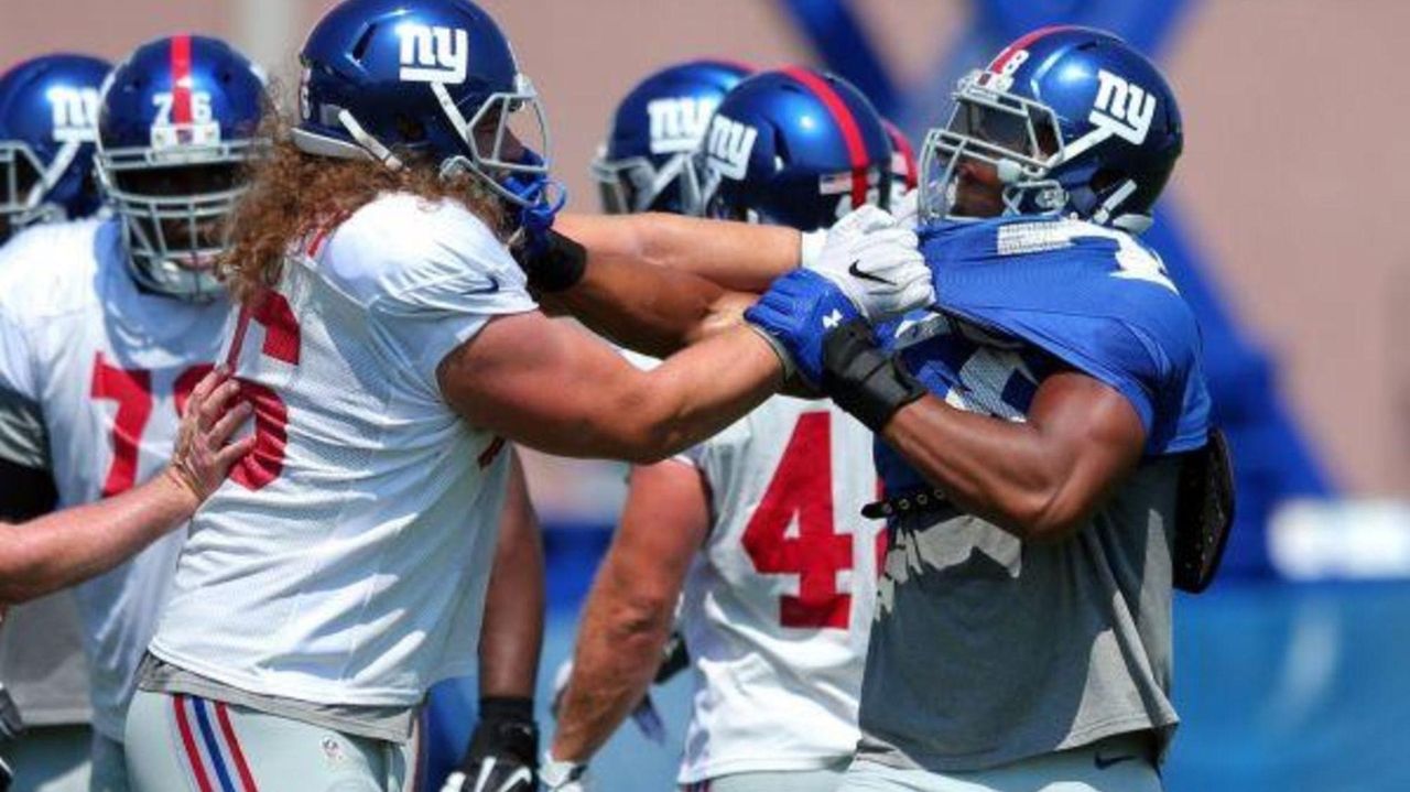 Giants downplay dust-ups during training camp - Newsday