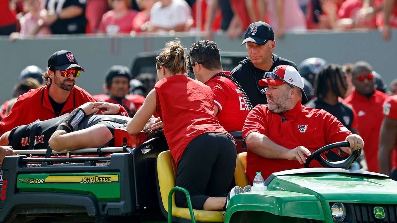 NC State QB McCall is 'alert and in good spirits' following a helmet ...