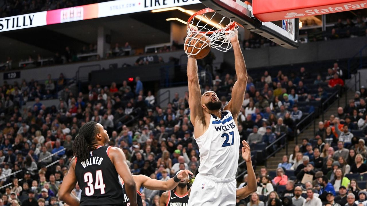 Timberwolves cruise to 116-93 win over Trail Blazers behind Gobert's 24 points, 17 rebounds ...