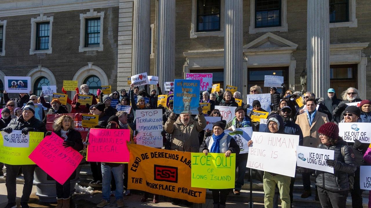 Advocates protest Blakeman's agreement with ICE - Newsday