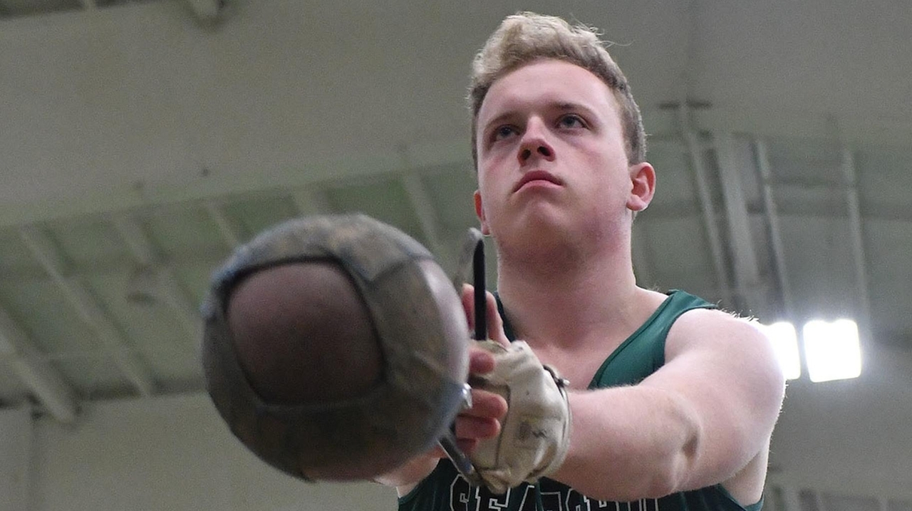 Nassau track championships weight throw - Newsday