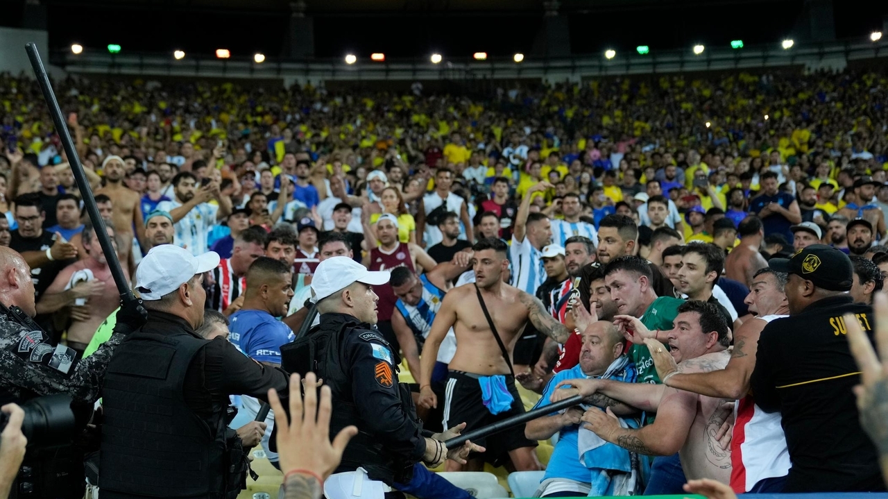 Brazil and Argentina fined for fan brawl at Maracana Stadium before ...