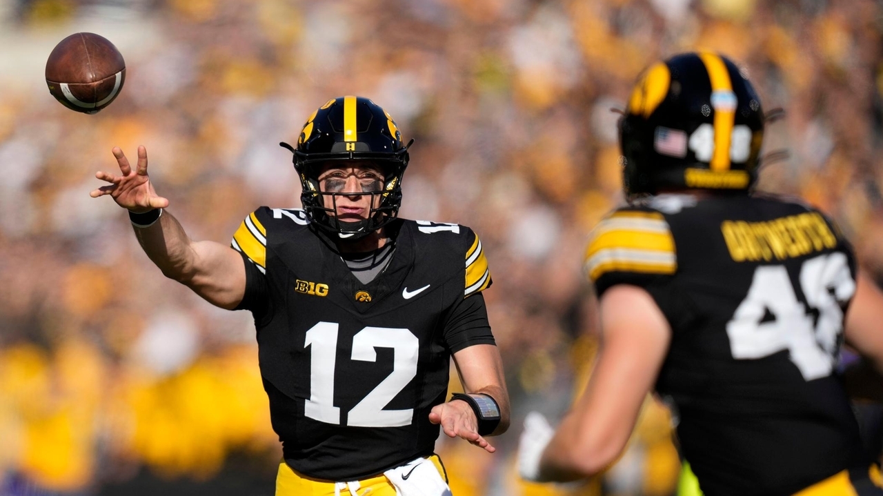 Iowa QB Cade McNamara is in the concussion protocol, Brendan Sullivan ...