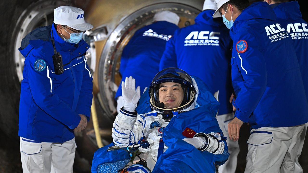 China space station crew returns to Earth after 6 months in space - Newsday