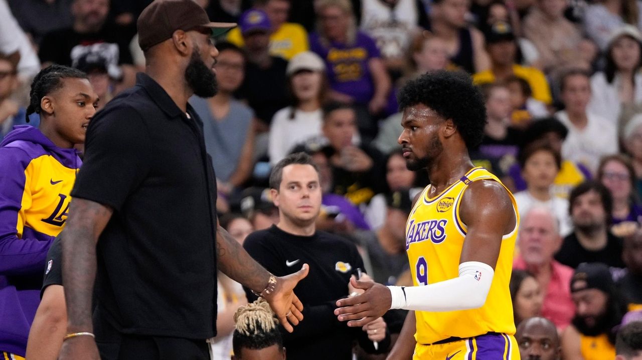 Bronny James begins his Lakers career with a preseason debut. LeBron ...