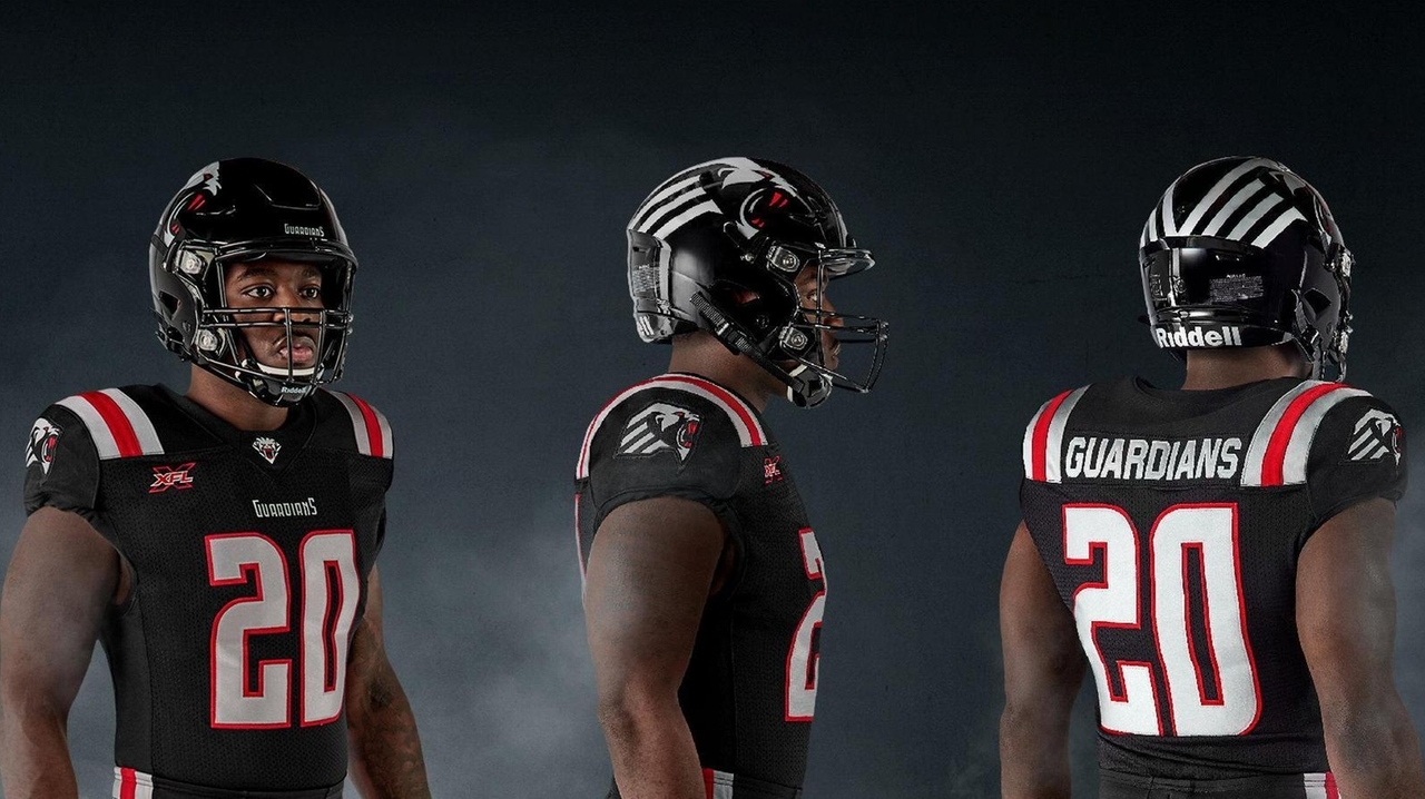Guardians unveil uniforms for inaugural XFL season - Newsday