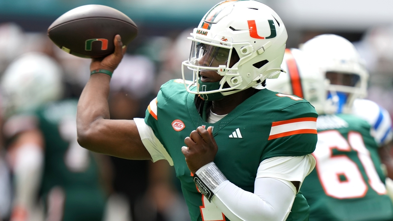 No. 4 Miami leans on QB Cam Ward to lead high-scoring offense into ACC ...
