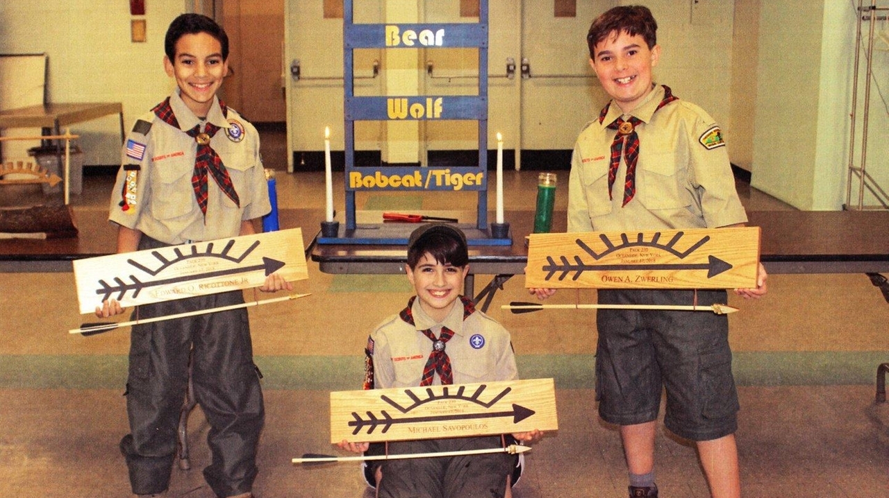 Highest Cub Scouts honor for 3 Oceanside boys — Arrow of Light - Newsday