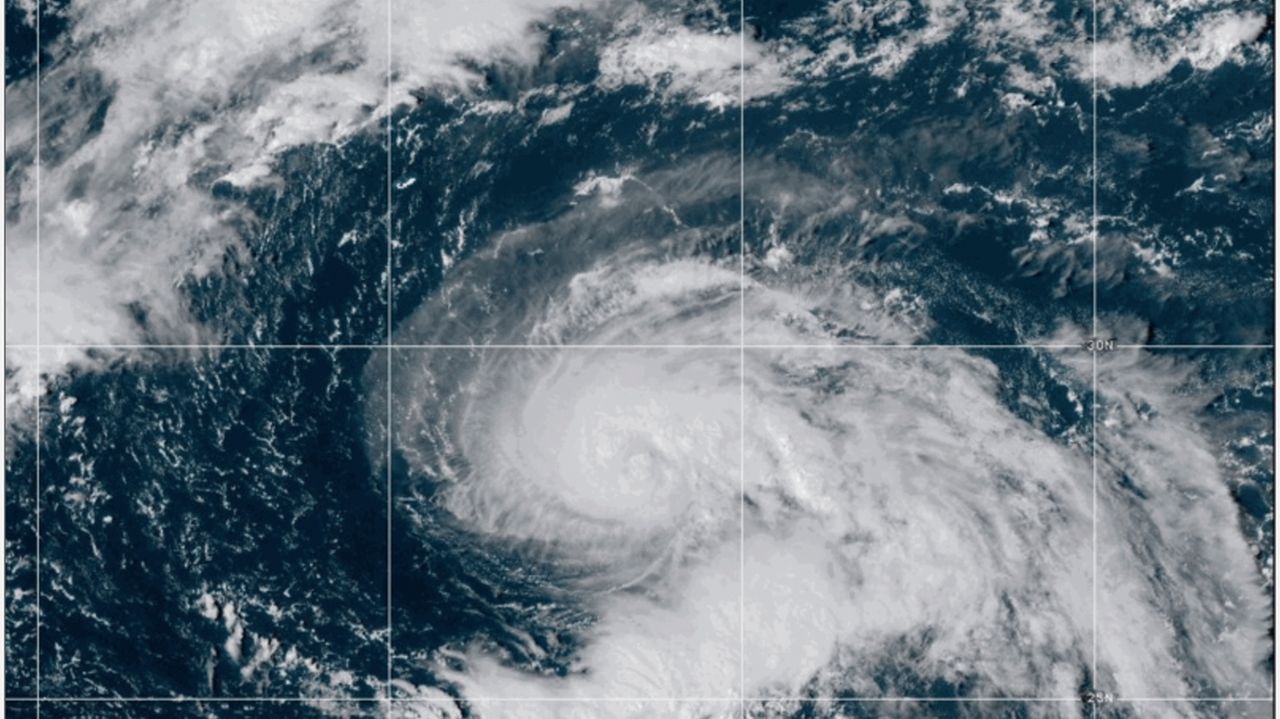 Atlantic Hurricane Gabrielle swirls southeast of Bermuda as Tropical ...