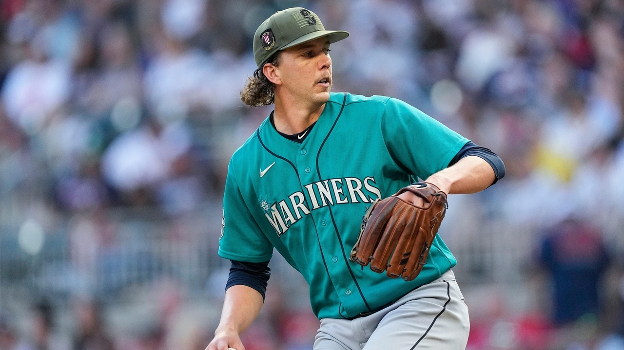 Gilbert records 15 straight outs, Mariners overpower Braves, 7-3 - Newsday