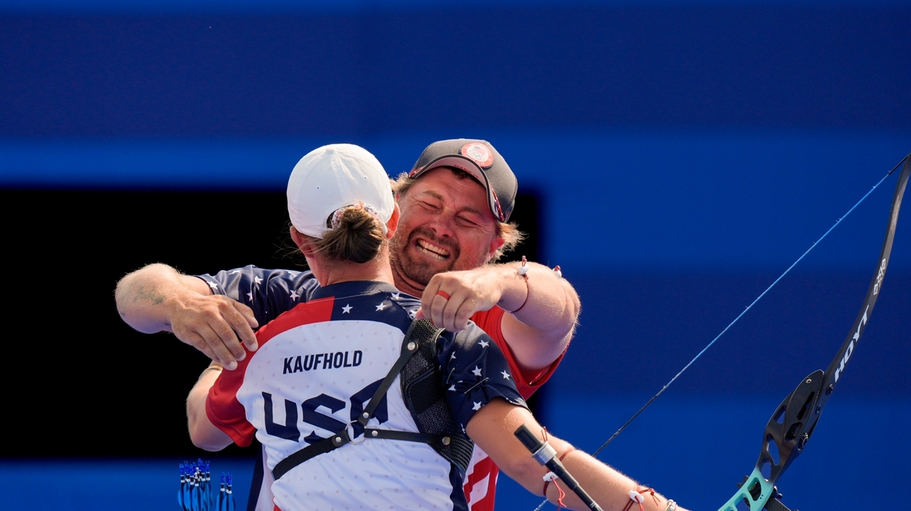 American archers Casey Kaufhold, Brady Ellison earn bronze in mixed ...
