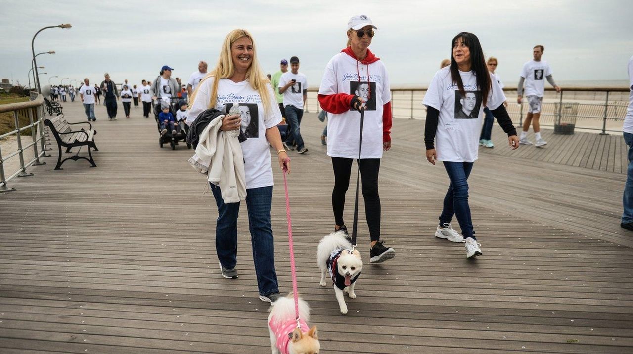 Hundreds walk at Jones Beach to raise drug abuse awareness - Newsday