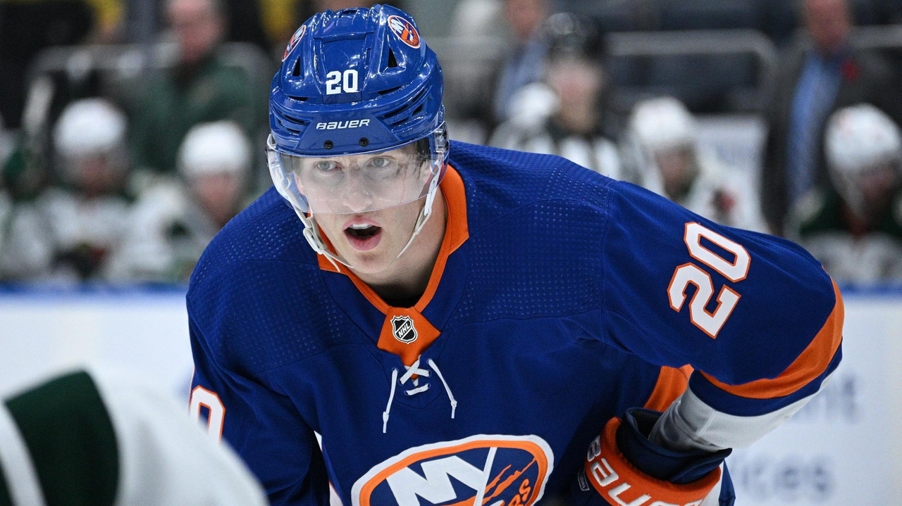 Islanders' Hudson Fasching plays his 100th NHL game, his longtime goal ...
